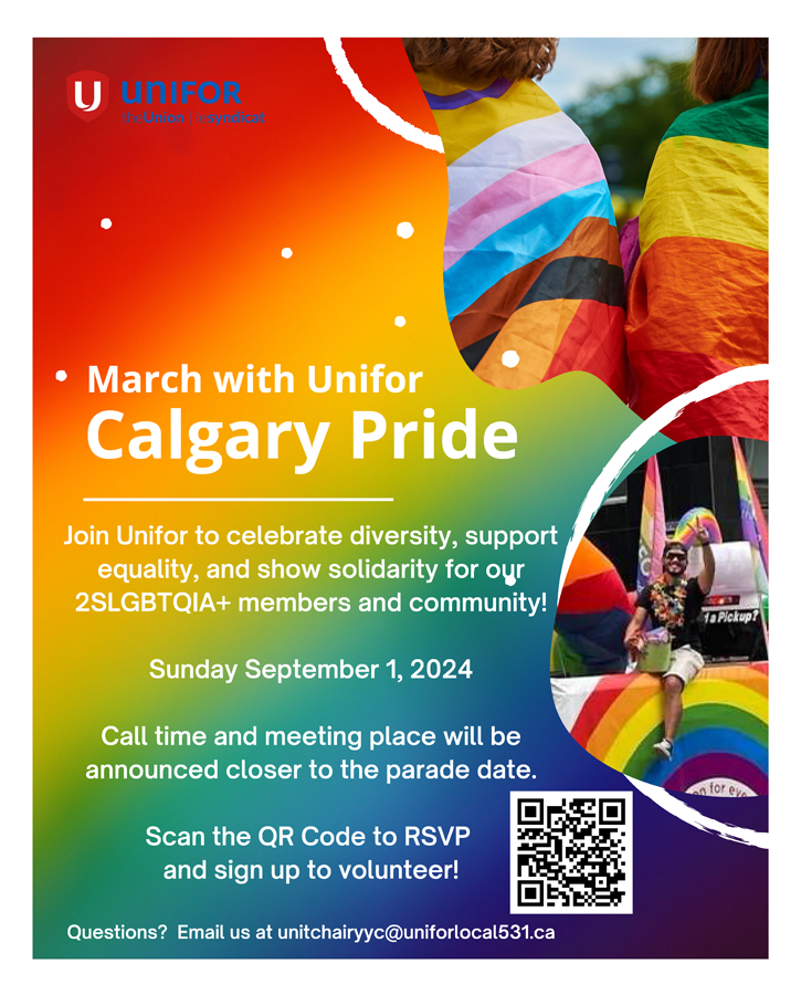 Unifor2002 - March with Unifor: Calgary Pride